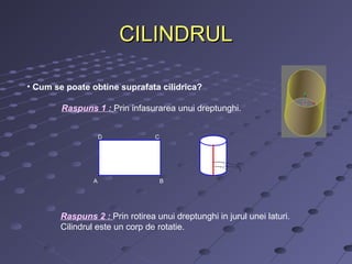 Cilindrul circular drept | PPT