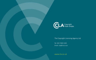 CILIP Copyright Conference 2021 - James Bennett - CLA | PPTX ...