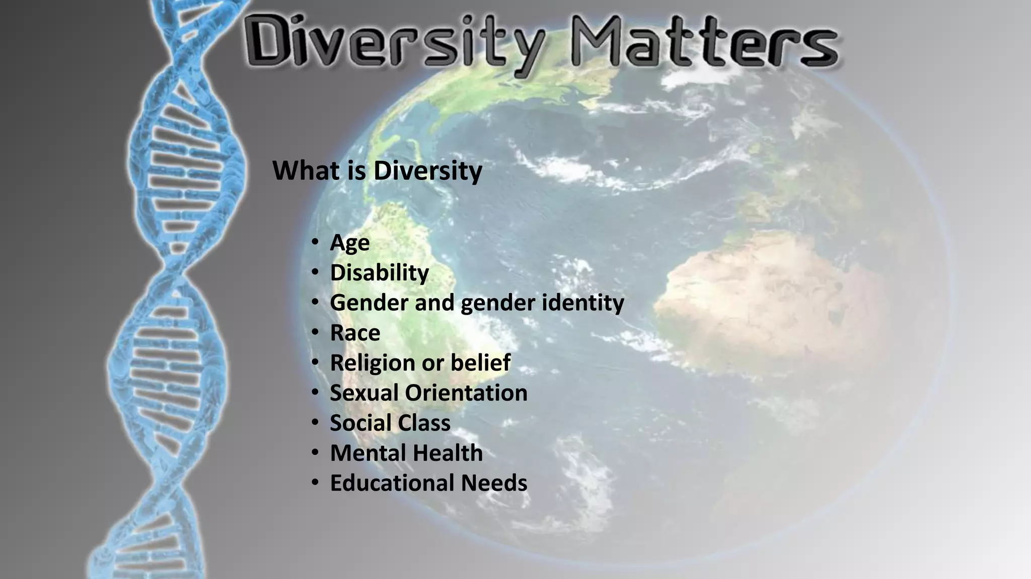 Voice and vision: essential issues around diversity and inclusion for ...