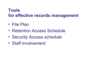 Effective Records Management | PPT