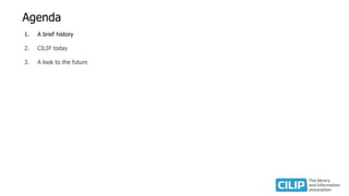 CILIP @ 125 - our past, present and future | PPT