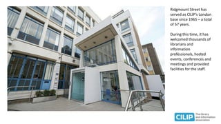 CILIP @ 125 - our past, present and future | PPT