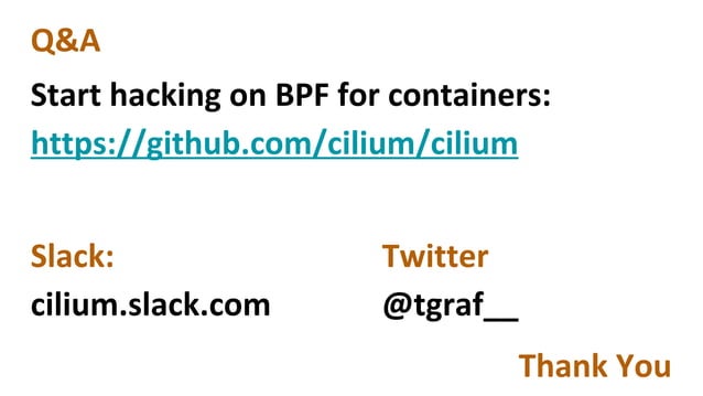 Cilium Bpf And Xdp For Containers Pdf Computer Networking Computing