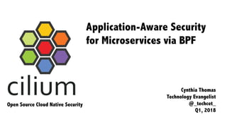 Cilium:: Application-Aware Microservices via BPF | PPT