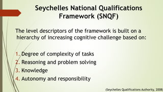 Current Higher Education Sector in Seychelles | PPTX