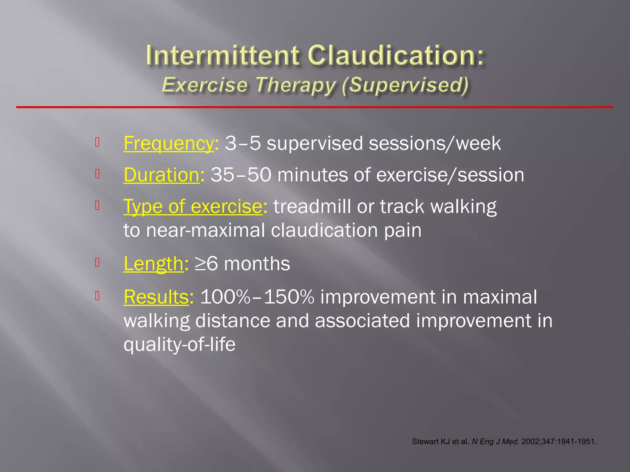 Cilostazol treatment intermittent claudication | PPT
