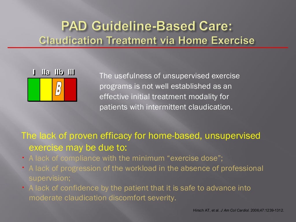 Cilostazol Treatment Intermittent Claudication