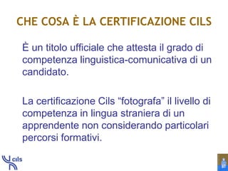 CILS -1. Programma e introduzione | PDF