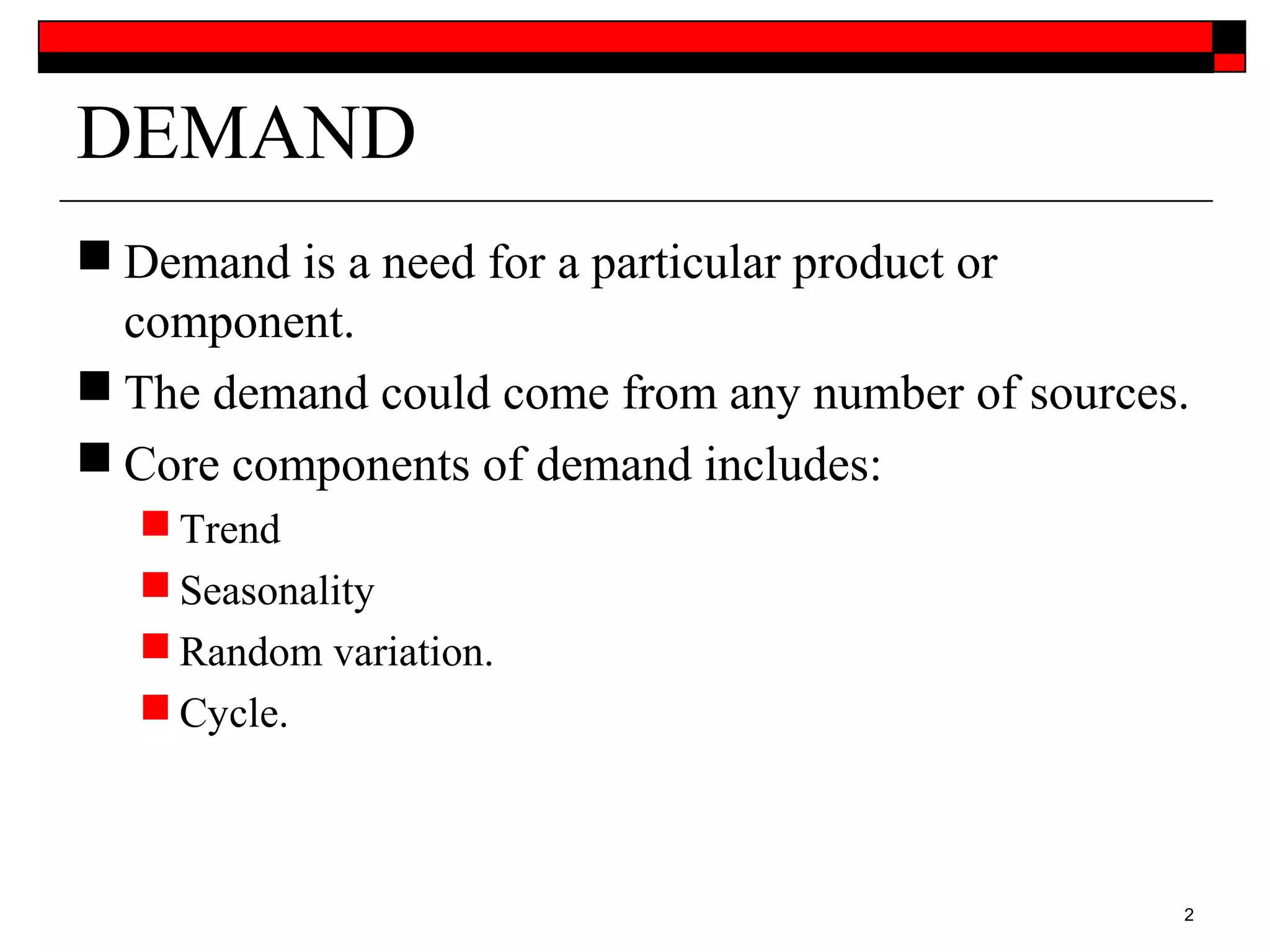 Cilt demand planning. | PPT
