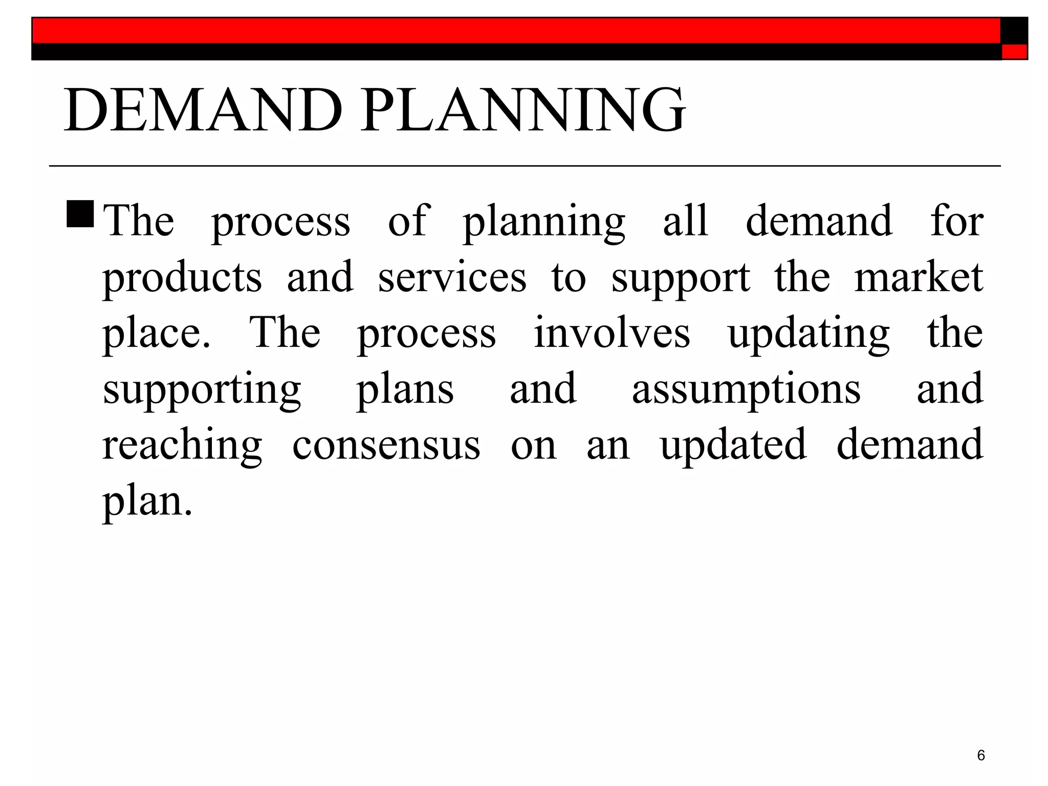Cilt demand planning. | PPT