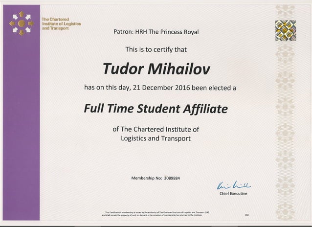 CILT Certificate | PDF