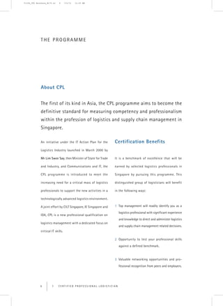 Cilt Singapore (Cpl Brochure) | PDF