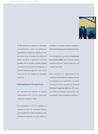 Cilt Singapore (Cpl Brochure) | PDF