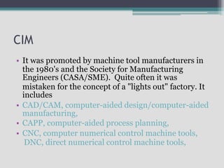 COMPUTER ADDED MANUFACTURING | PPT
