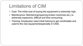 CIM Computer Integrated Manufacturing | PPTX