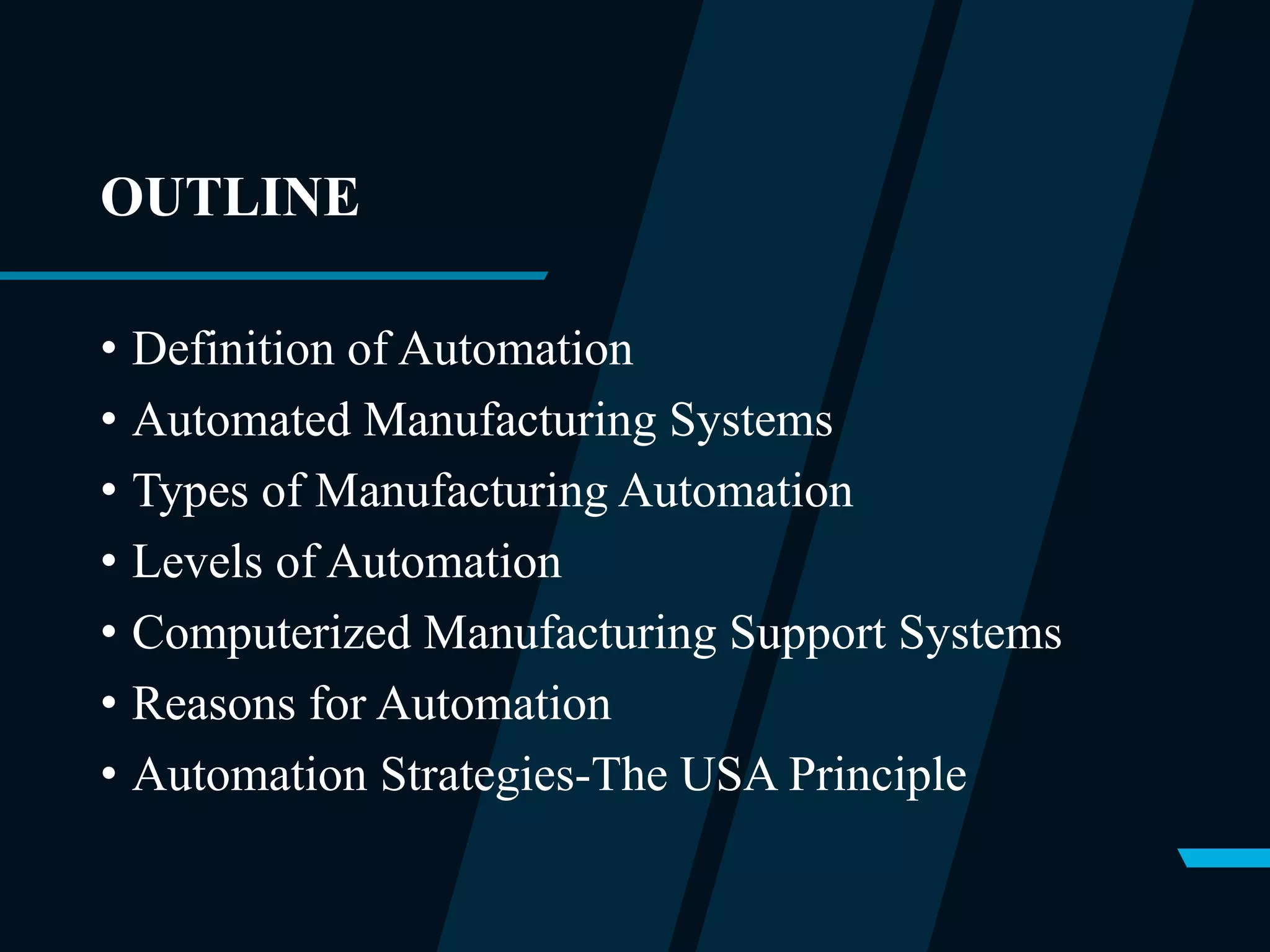 Manufacturing Automation | PPTX