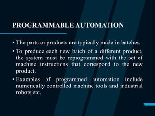 Manufacturing Automation | PPTX