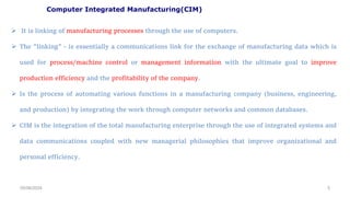 CIM-COMPUTER INTEGRATING ENGINEERINGINEERING | PPT