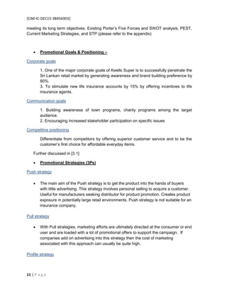 Situational analysis & integrated communication plan for Keells Super ...