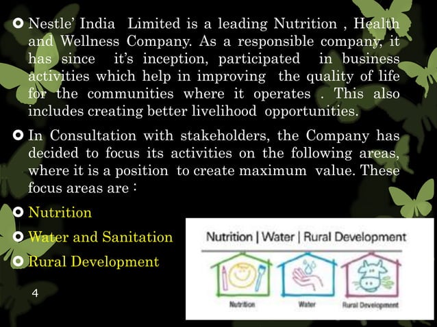 Nestle'- Corporate Social Responsibility | PPTX | Business | Business ...