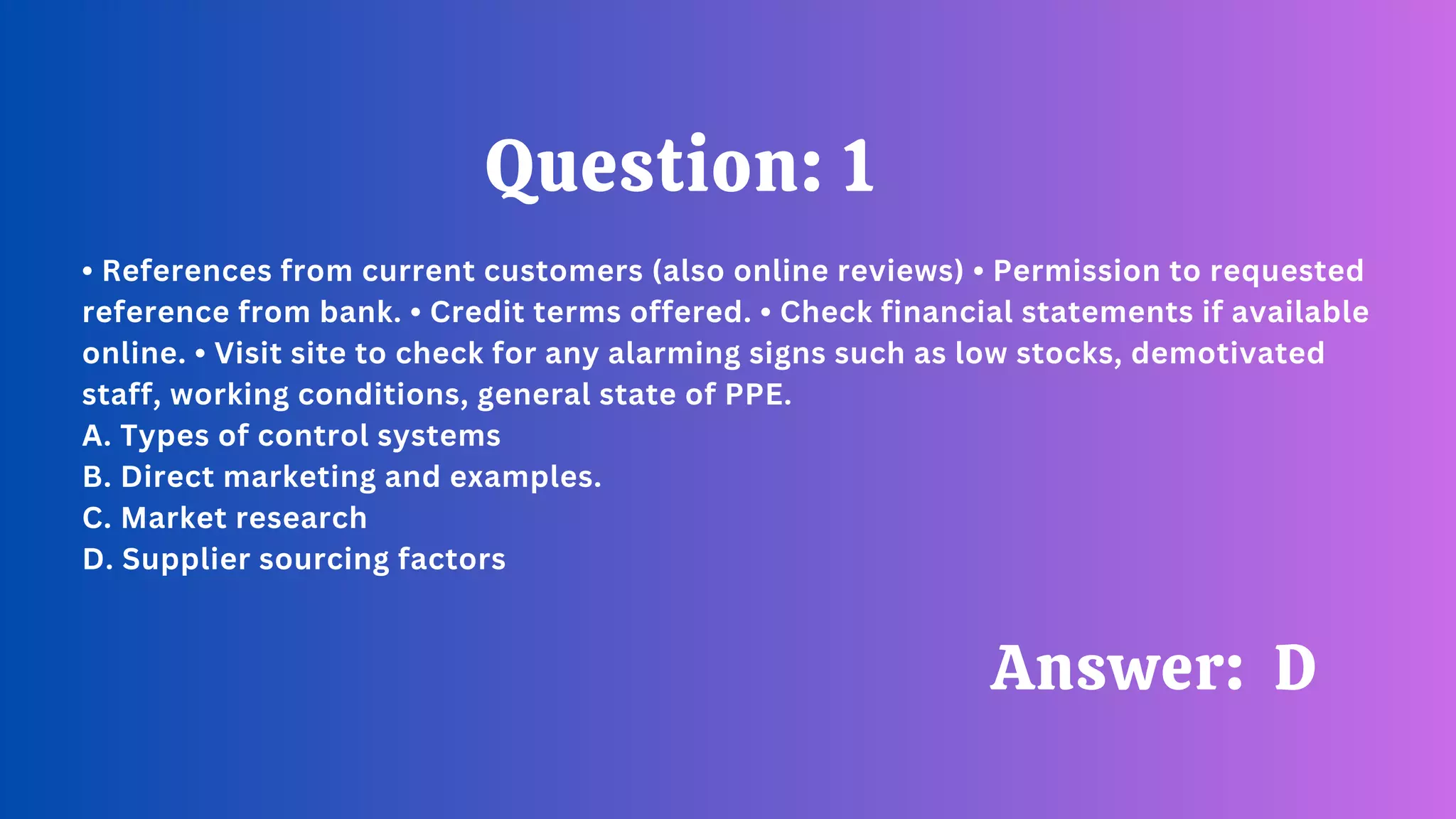 CIMA OCS Certification Exam Master Operational Case Studies | PPT