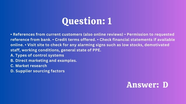 CIMA OCS Certification Exam Master Operational Case Studies | PPT