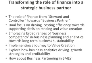 Cima transforming the role of finance into a strategic business partner ...