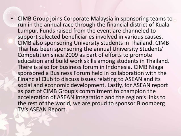 Cimb presentation | PPTX