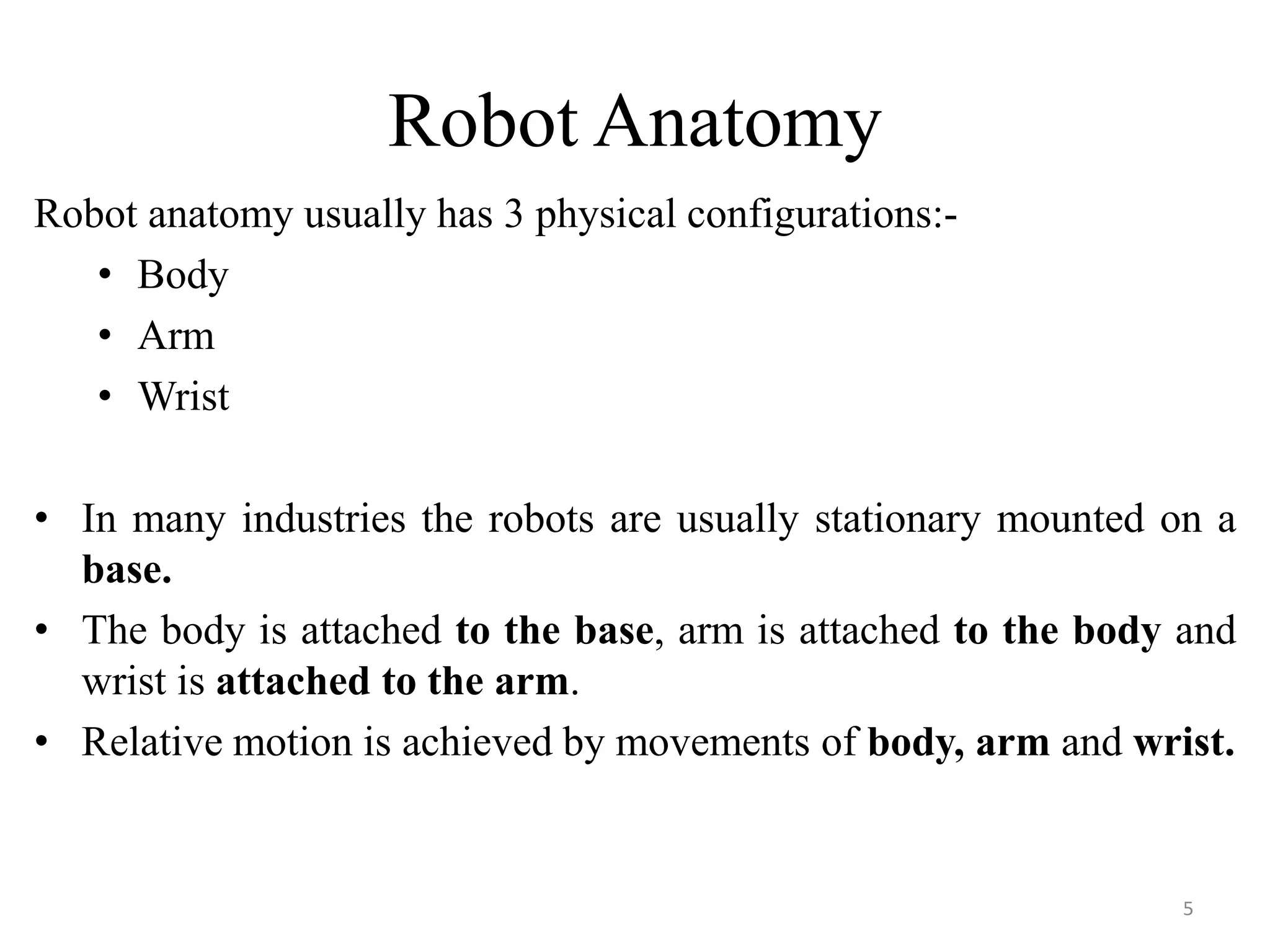 Industrial Robotics in manufacturing industry | PDF