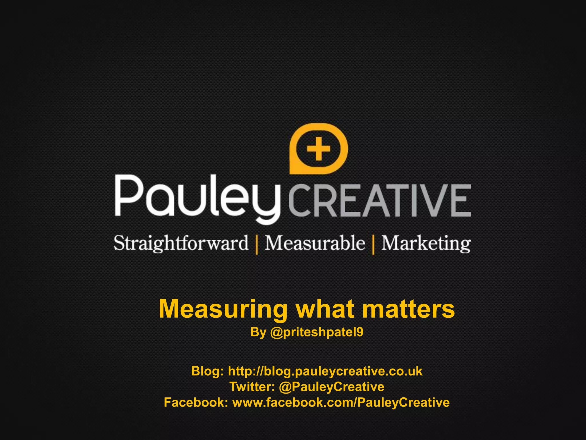Measure what Matters - Outcomes | PPT