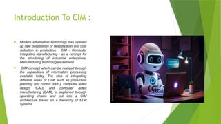 Understanding Computer Integrated Manufacturing | PPTX | Manufacturing ...
