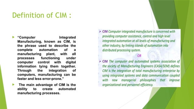 Understanding Computer Integrated Manufacturing | PPTX | Manufacturing ...