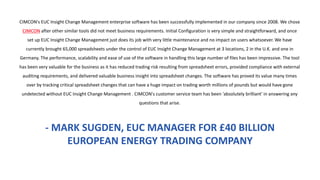 CIMCON Software - Model Risk Management Solutions | PPT