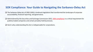 CIMCON Software - SOX Compliance Solutions | PPT