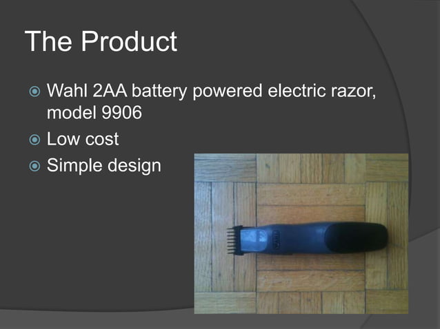 Redesign Electric Razor | PPT