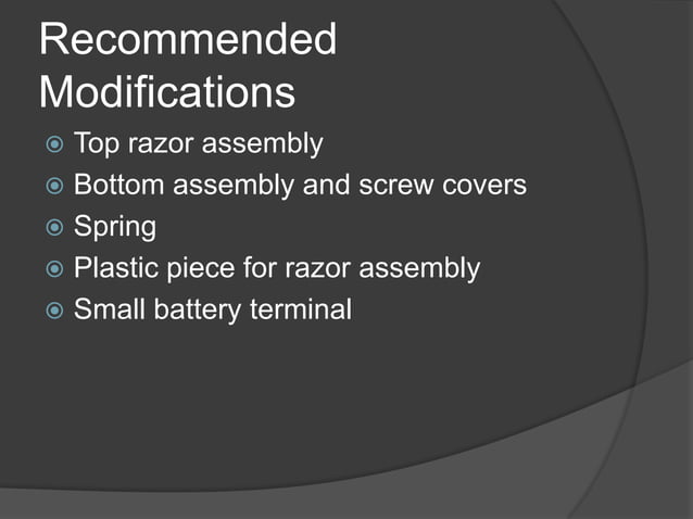 Redesign Electric Razor | PPT