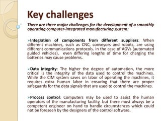 Computer Integrated Manufacturing | PPTX