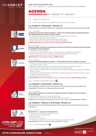 Ci mi.con evolution 2012 agenda | PDF