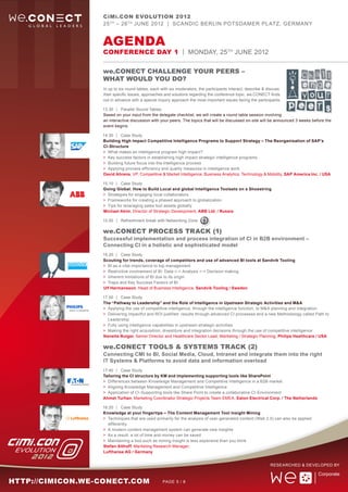 Ci mi.con evolution 2012 agenda | PDF