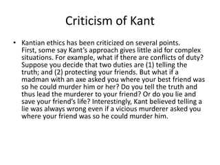 C) immanuel kant | PPTX