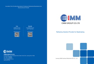CIMM Brochure Refactory electrodes and refractories | PPT