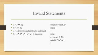 C –imp points | PPTX