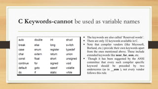 C –imp points | PPTX
