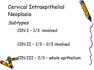 Pre-invasive and Invasive Lesions of the Cervix | PPT