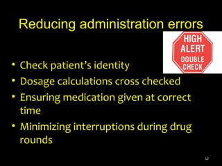 Preventing medication errors and adverse drug events | PPT