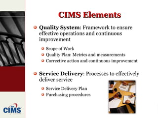 CIMS-GB Presentation | PPT