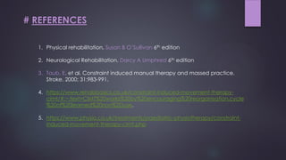 CIMT for Physiotherapy | PDF