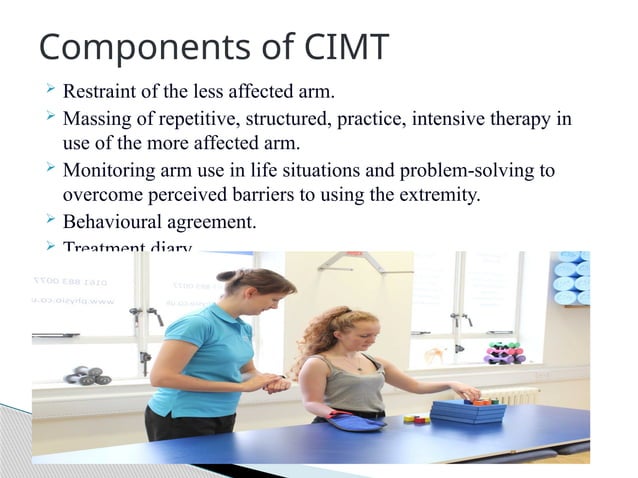 Constraint-induced movement therapy (CIMT) for neurological conditions ...