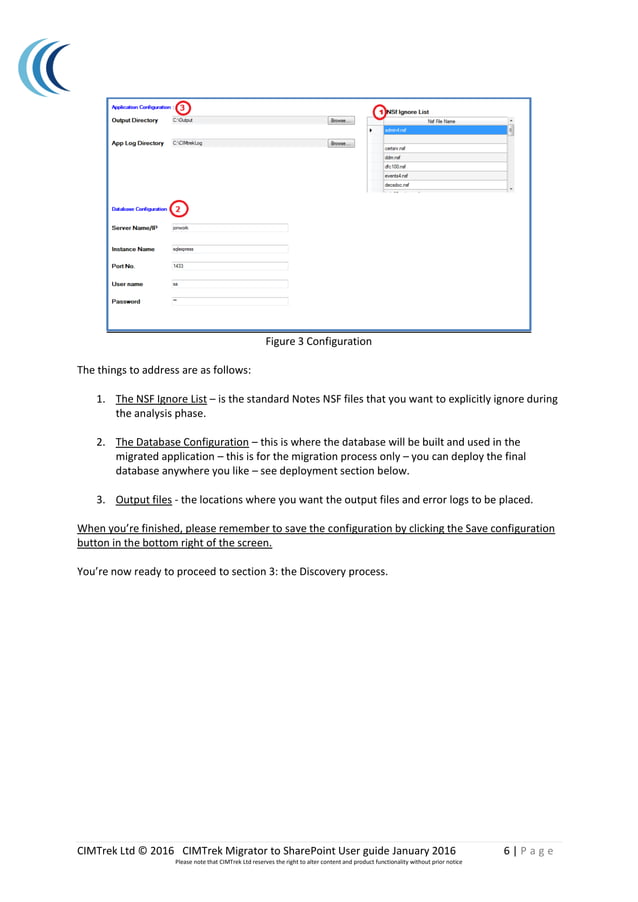 CIMtrek migrator to share point user guide | PDF