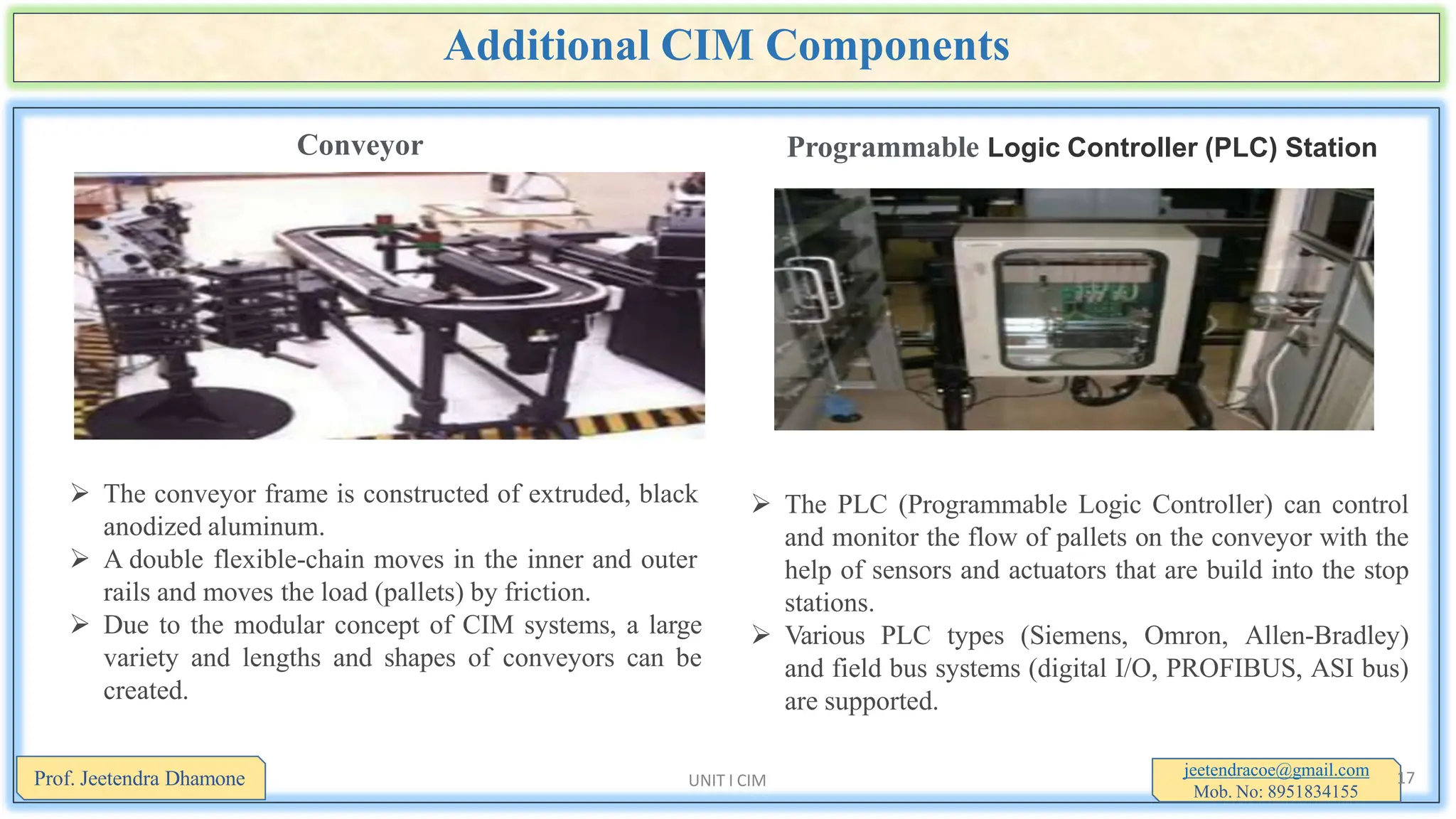 CIM UNIT I PPT.pptx COMPUTER INTEGRATED Manufacturing | PPTX